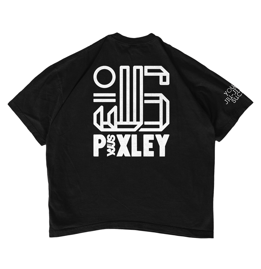 YJJS x Pixley Logo Tee (Black) · Your Jiu Jitsu Sucks